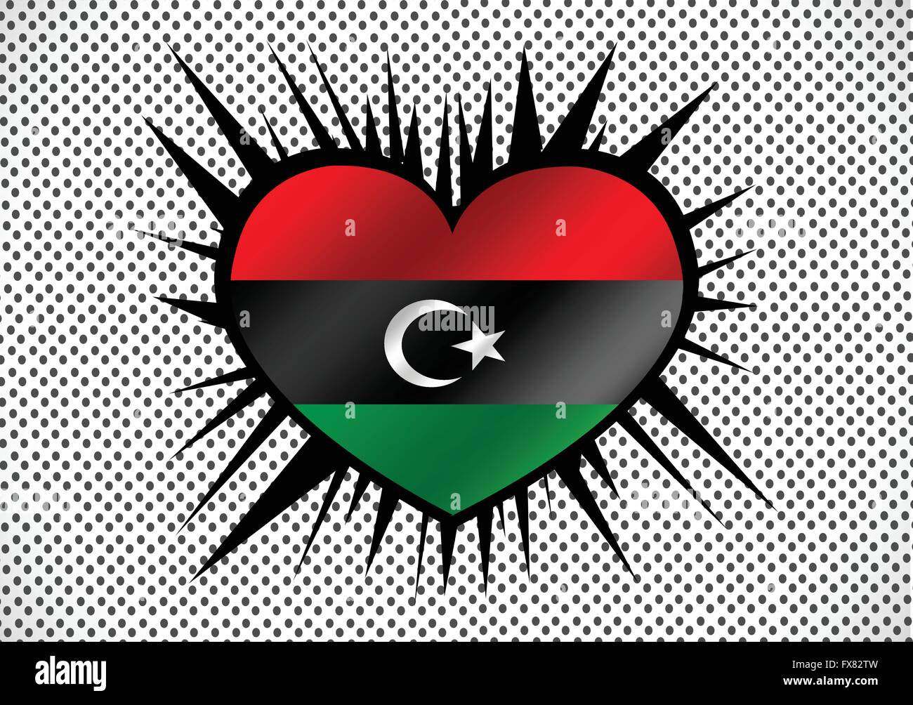 Libya flag themes idea design Stock Vector Image & Art - Alamy