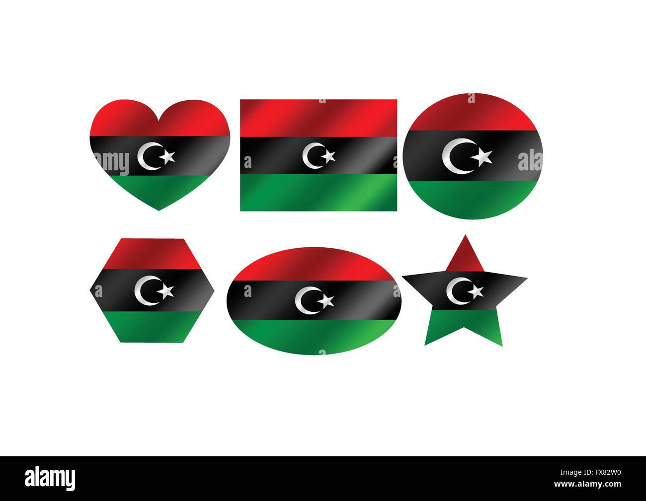 Libya flag themes idea design Stock Vector Image & Art - Alamy