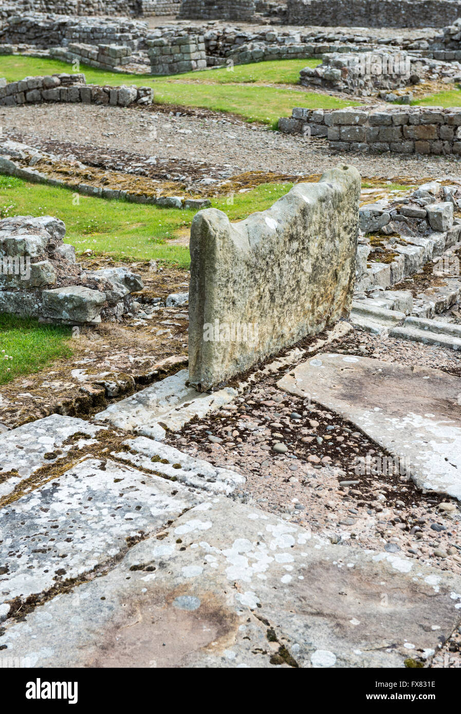 Corbridge Roman Town near Hadrian's Wall in Northumberland, England, UK ...