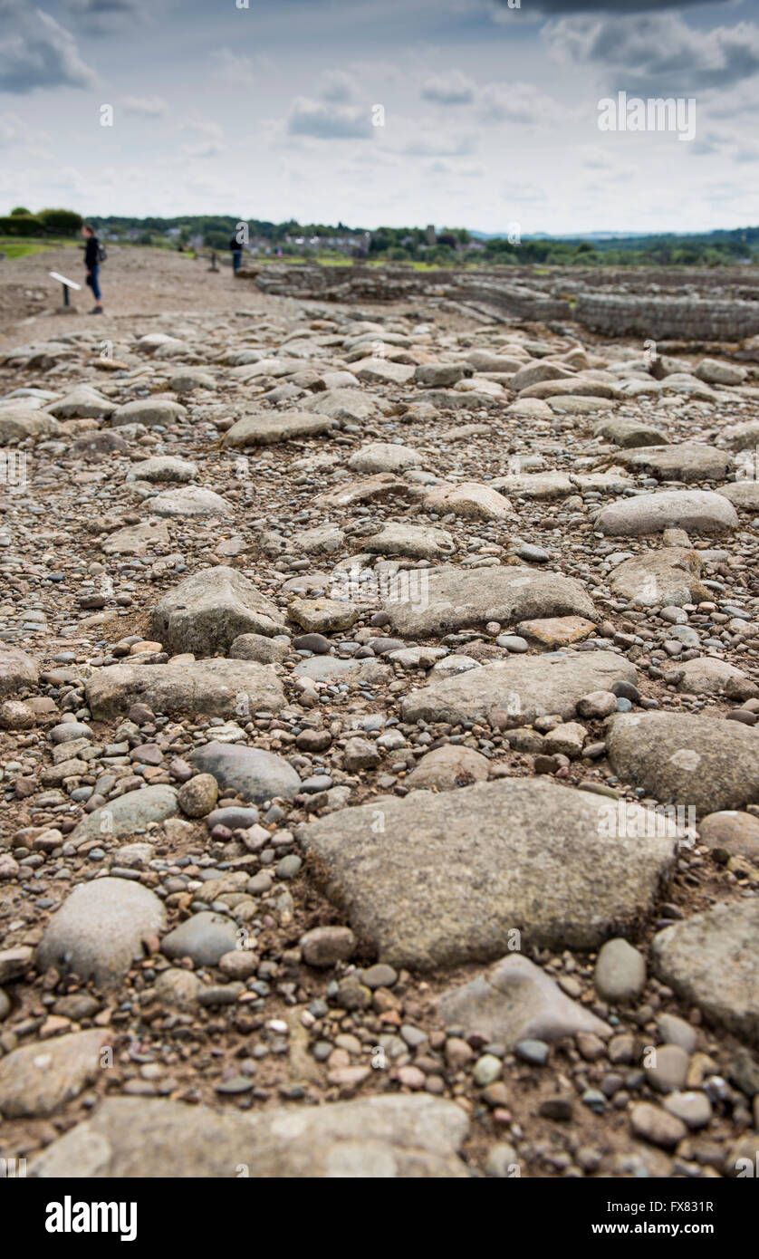 Corbridge Roman Town near Hadrian's Wall in Northumberland, England, UK ...