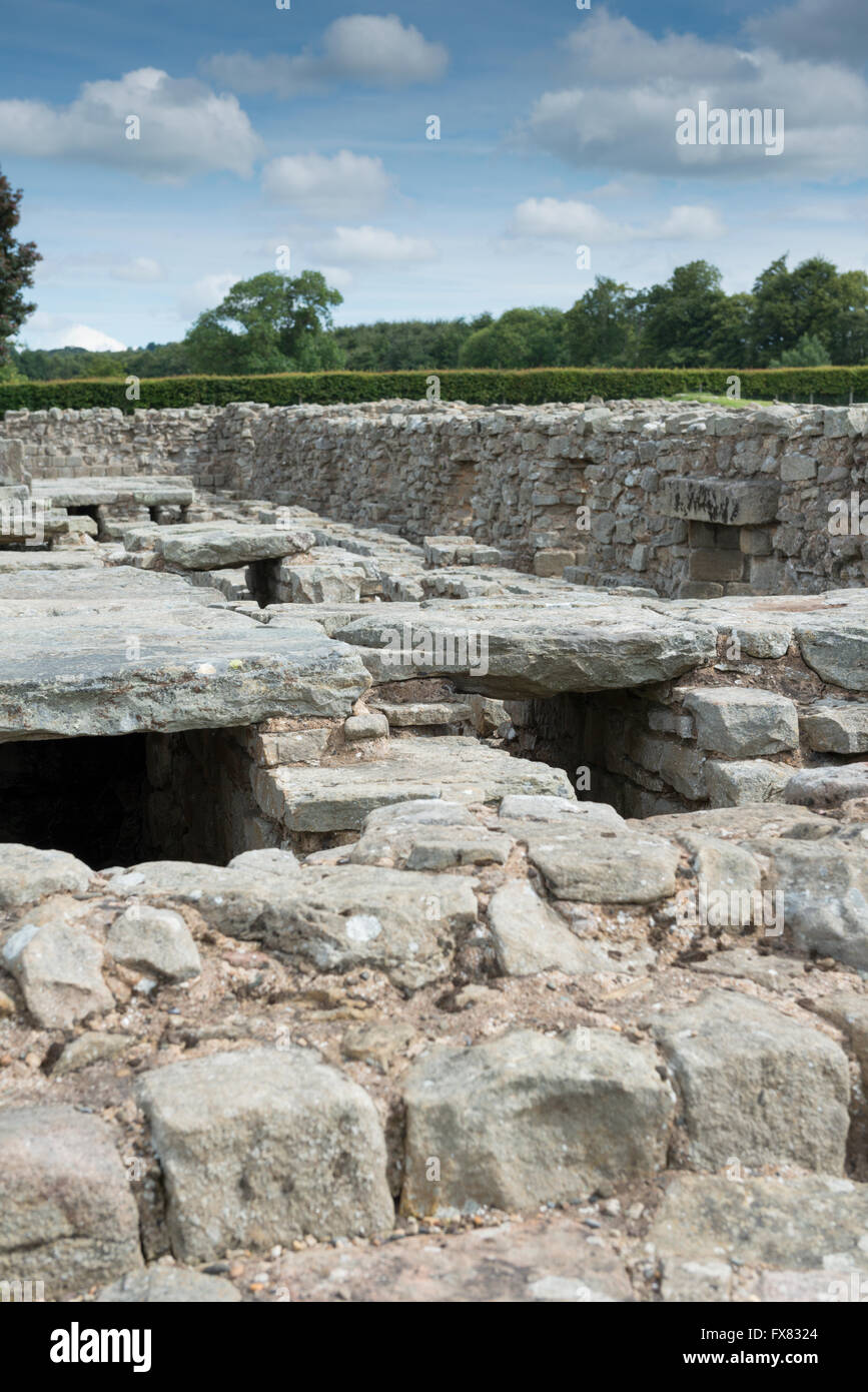 Corbridge Roman Town near Hadrian's Wall in Northumberland, England, UK ...