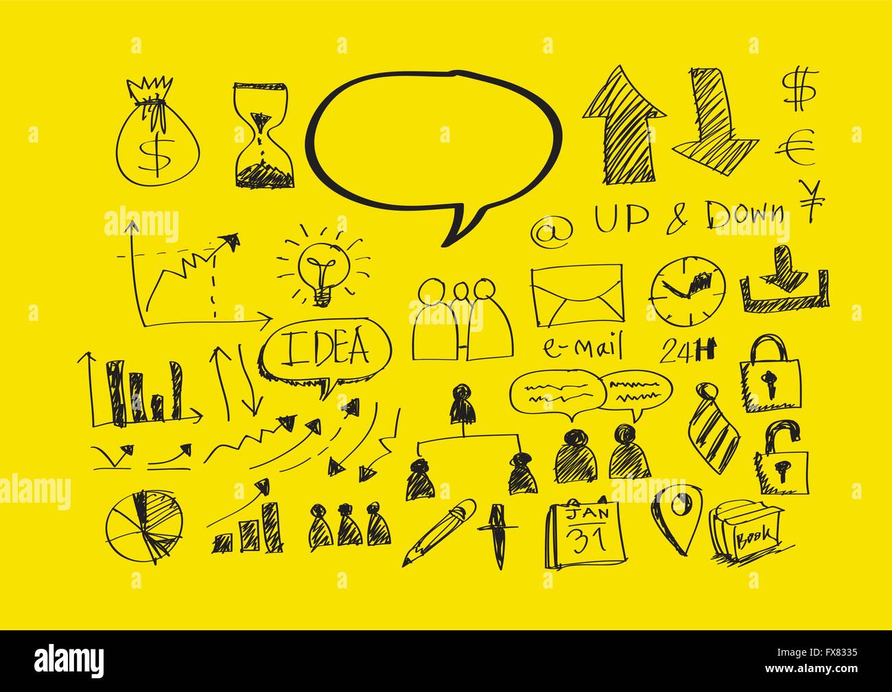 hand doodle Business doodles Stock Vector Image & Art - Alamy