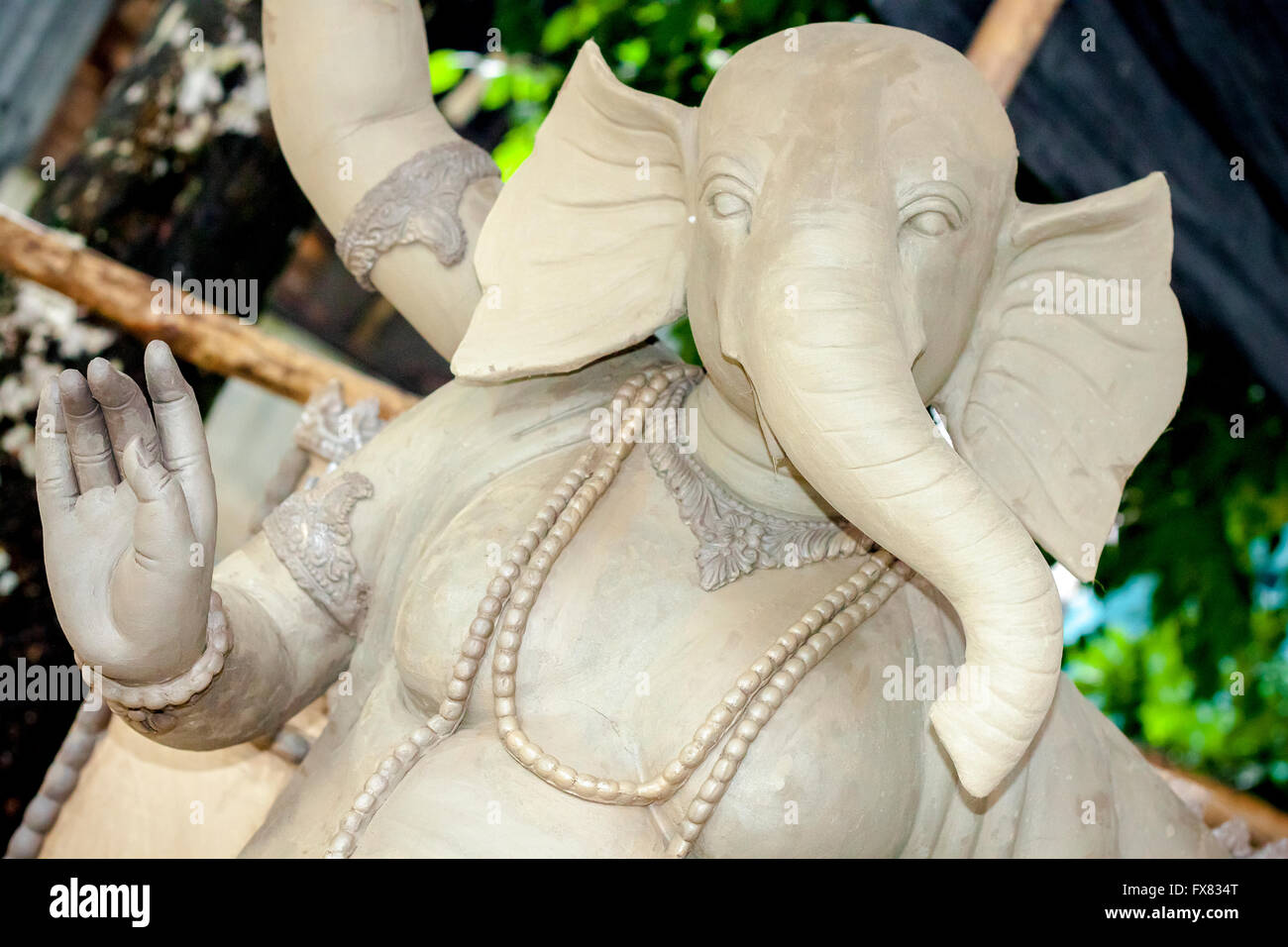 Durga sculpture making an artist in Narayangonj, Dhaka, Bangladesh ...