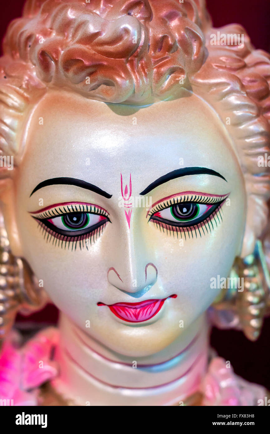 Durga sculpture making an artist in Narayangonj, Dhaka, Bangladesh ...