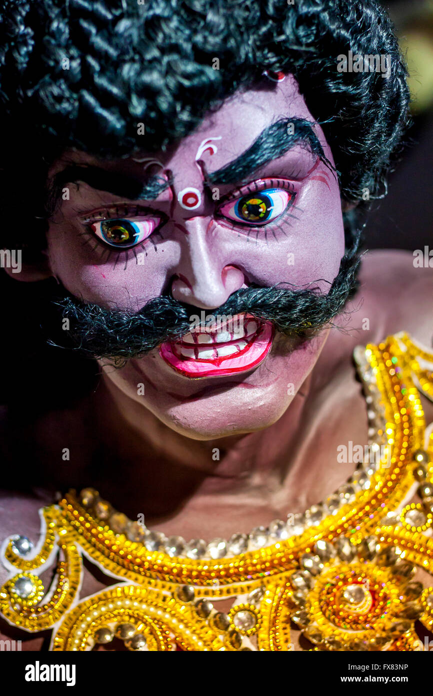 Durga sculpture making an artist in Narayangonj, Dhaka, Bangladesh ...