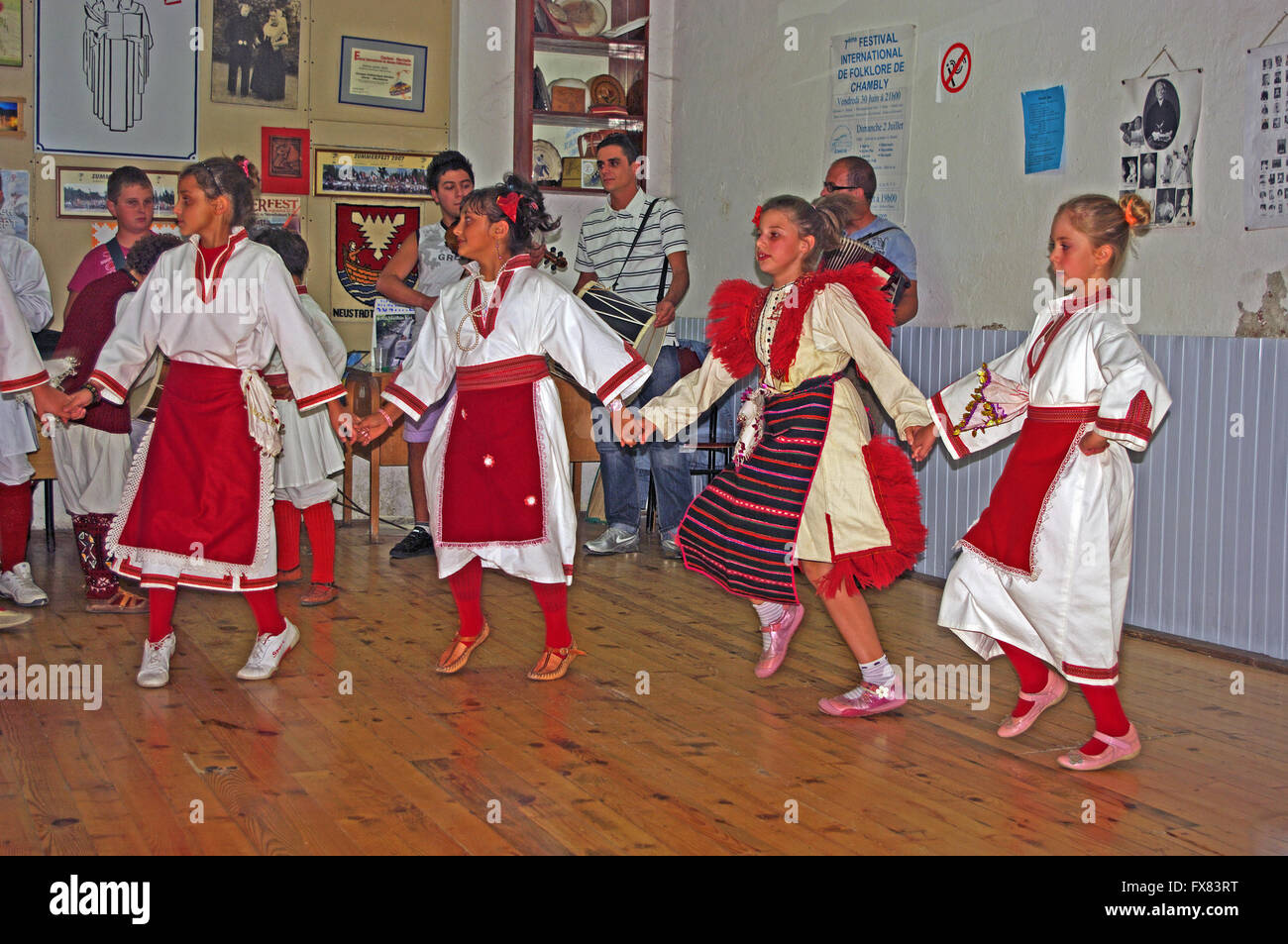 Folklore Dance School Group, Children in Costume, Ohrid, Macedonia ...