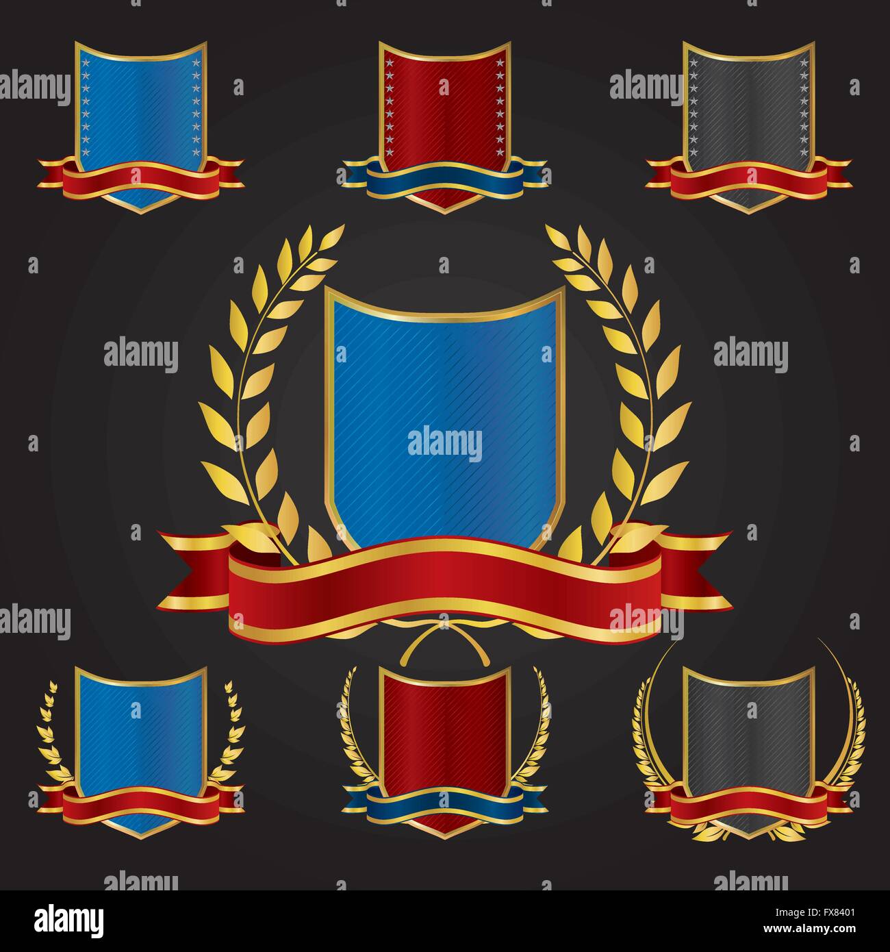 Shields shape hi-res stock photography and images - Alamy