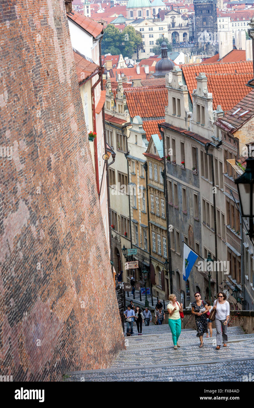 Prague steps hi-res stock photography and images - Alamy