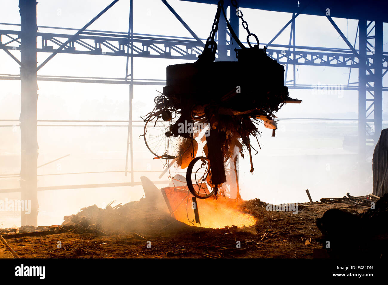 Iron and steel industry Demra, Dhaka, Bangladesh Stock Photo - Alamy