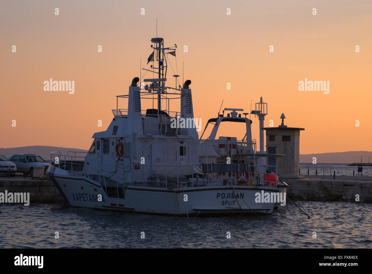 An enforcement vessel of the Split Port Authority or Lučke Kapetanije ...
