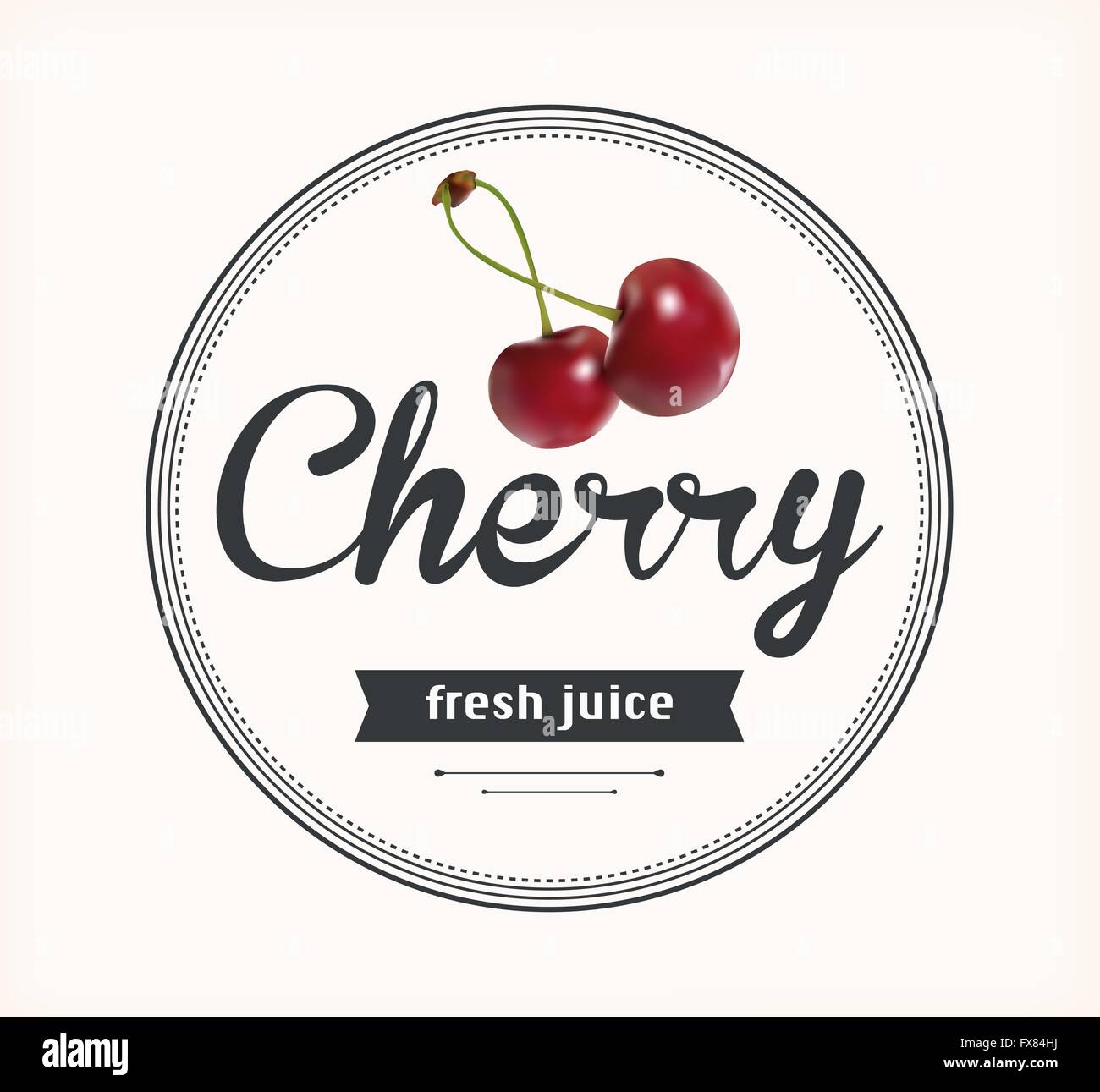 Cherry logo hi-res stock photography and images - Alamy