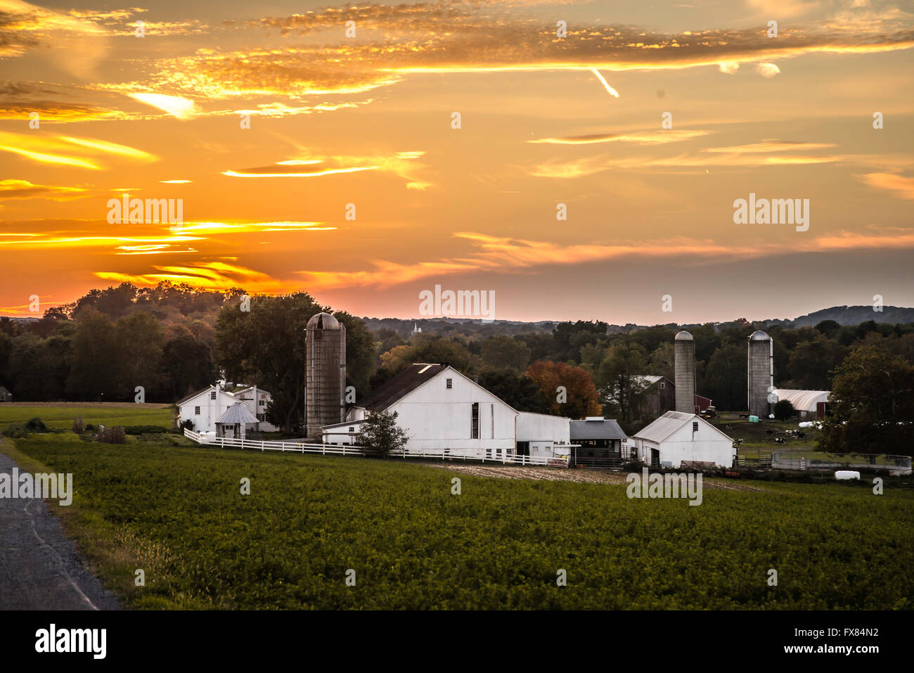 Lancaster farm sunset hi-res stock photography and images - Alamy