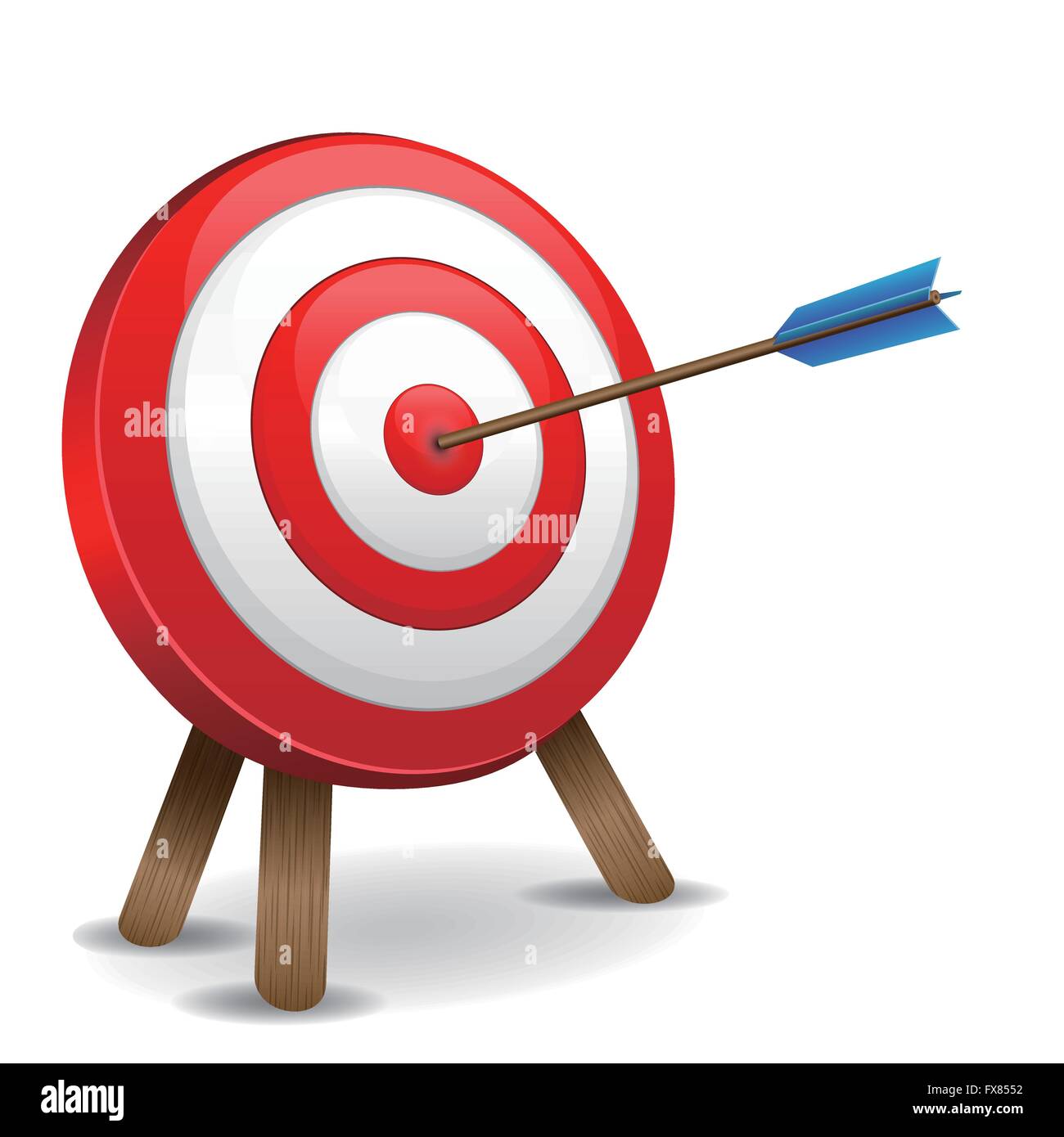 Dart hitting a target Stock Vector Image & Art - Alamy