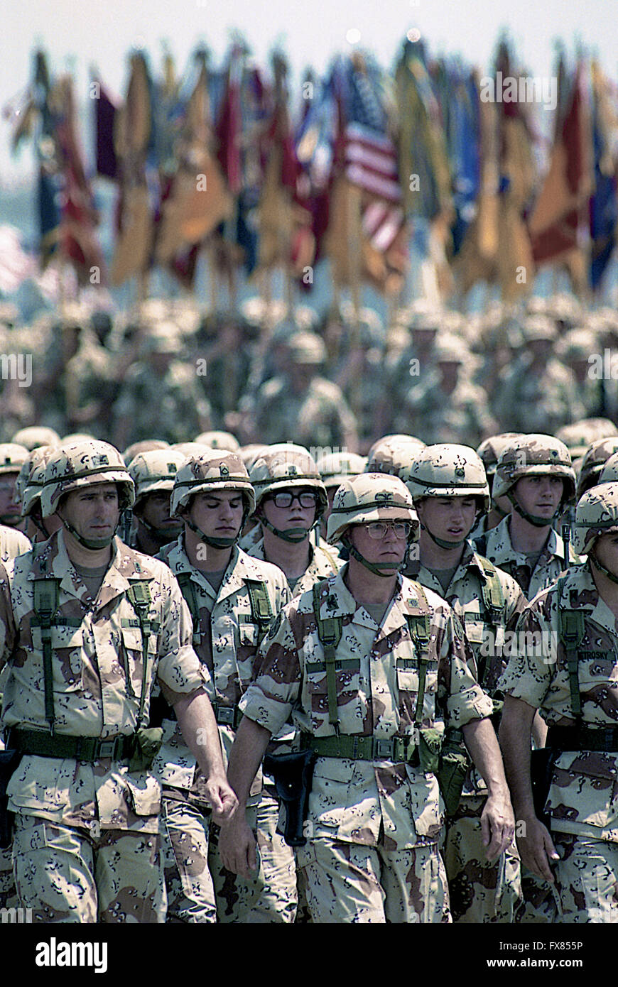 Washington, DC., USA, 8th June, 1991 Desert Storm victory parade ...