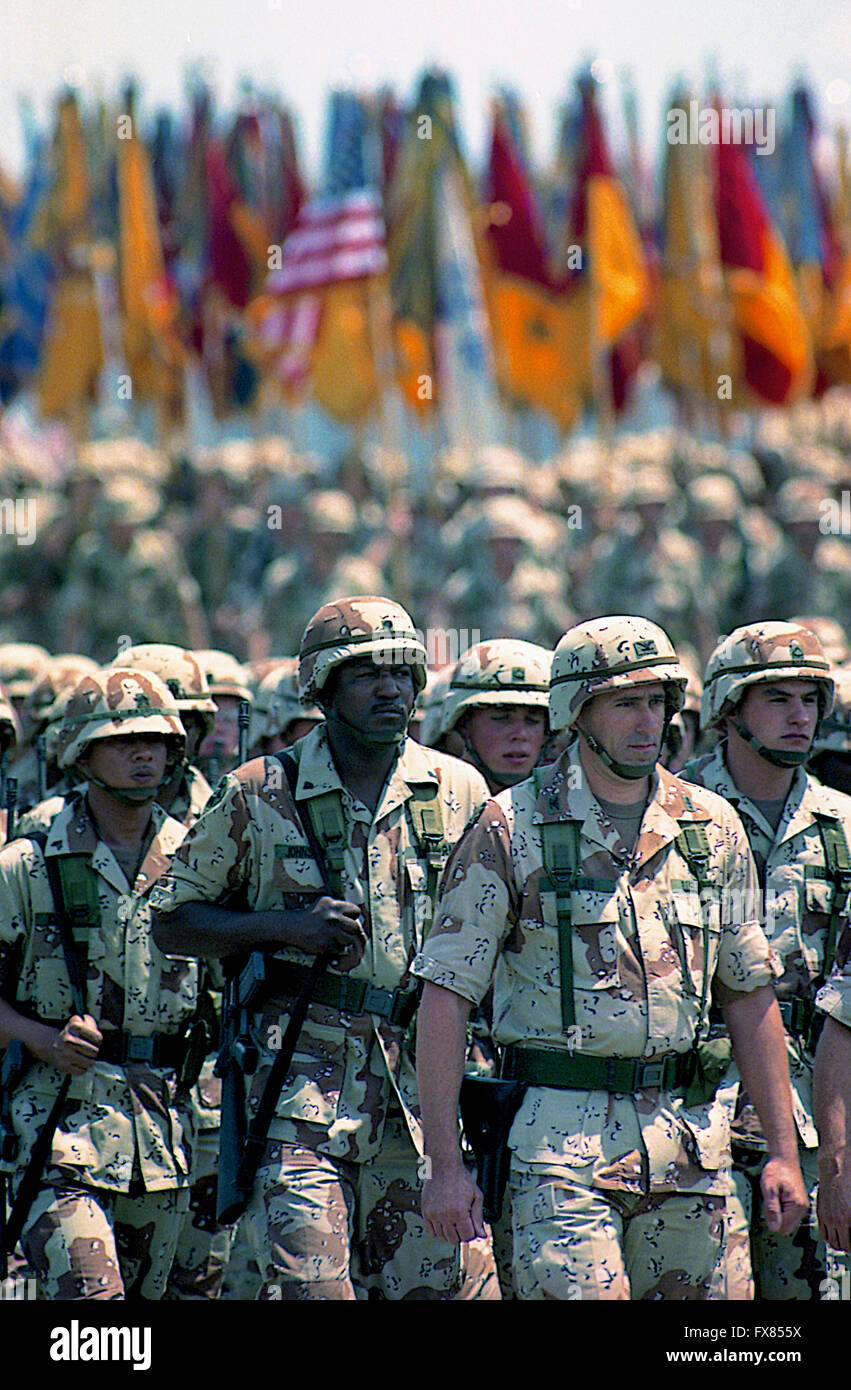 Washington, DC., USA, 8th June, 1991 Desert Storm victory parade ...