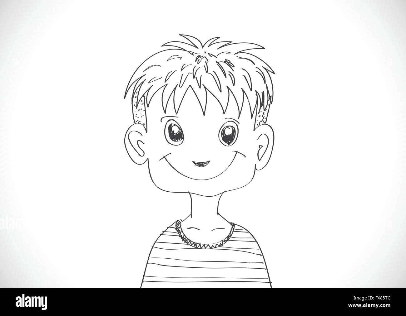 Cartoon boy smile Stock Vector Image & Art - Alamy