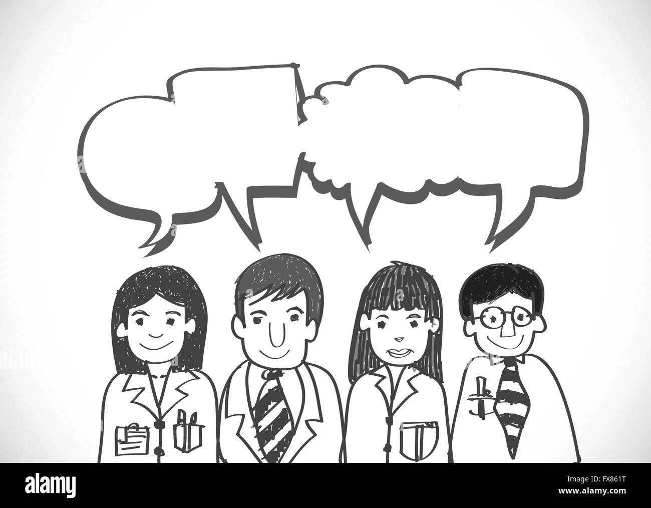 people icons dialog speech bubbles Stock Vector Image & Art - Alamy