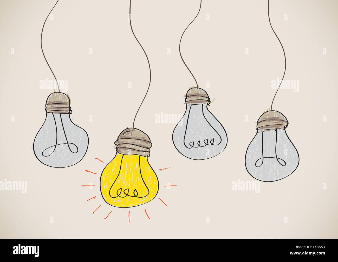 Idea concept light bulb Stock Vector Image & Art - Alamy