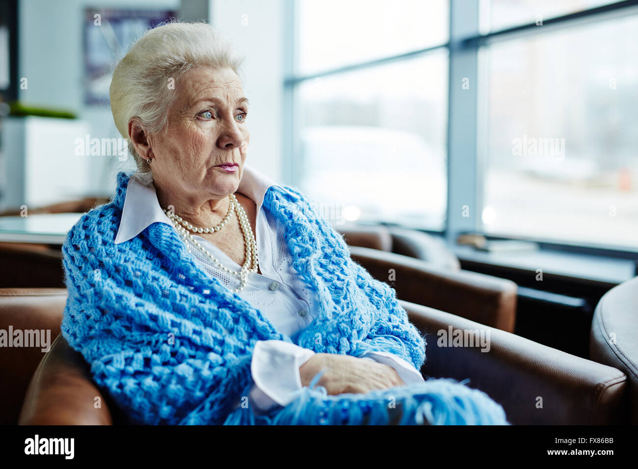 Portrait calm senior woman hi-res stock photography and images - Alamy