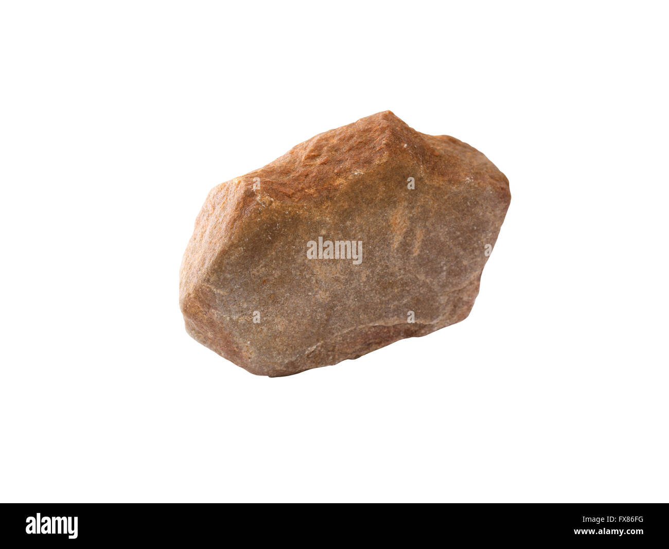 One red stone isolated on white background with clipping path Stock ...