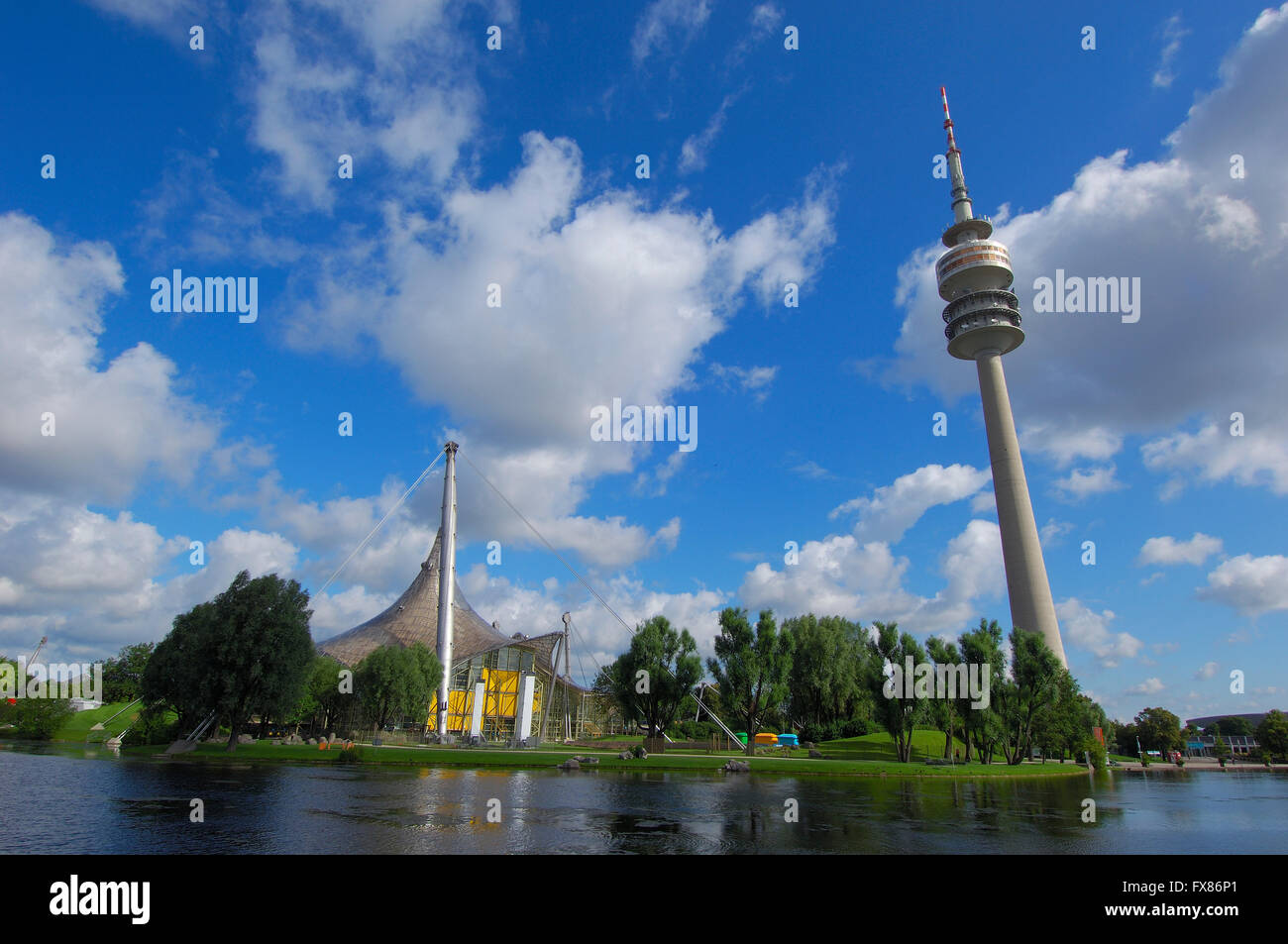 Munich, Olympiapark, Olympia Park, Olympic Park, Bavaria, Germany ...
