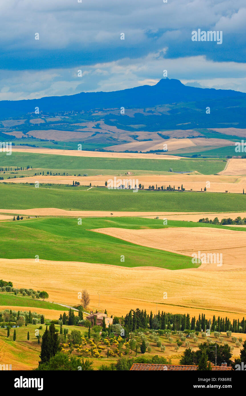 Val d'Orcia, Orcia Valley, Fields and Farmhouses, Tuscany Landscape ...