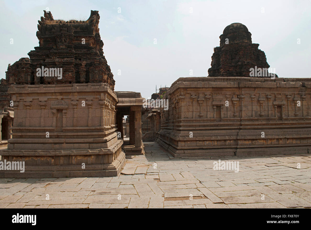 Amman shrine on the left and the main sanctum on the right side ...