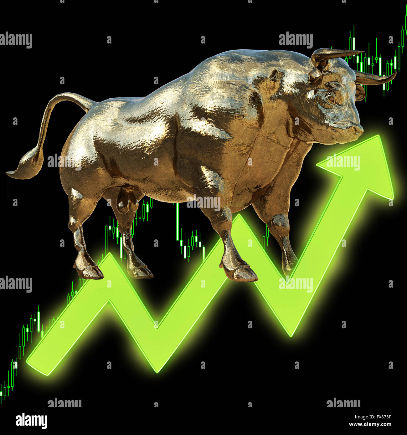 Golden bull hi-res stock photography and images - Alamy