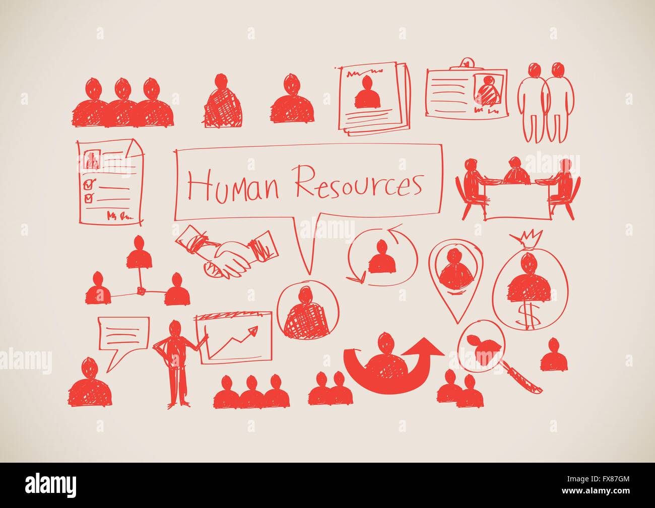 Human resources management design Stock Vector Images - Alamy