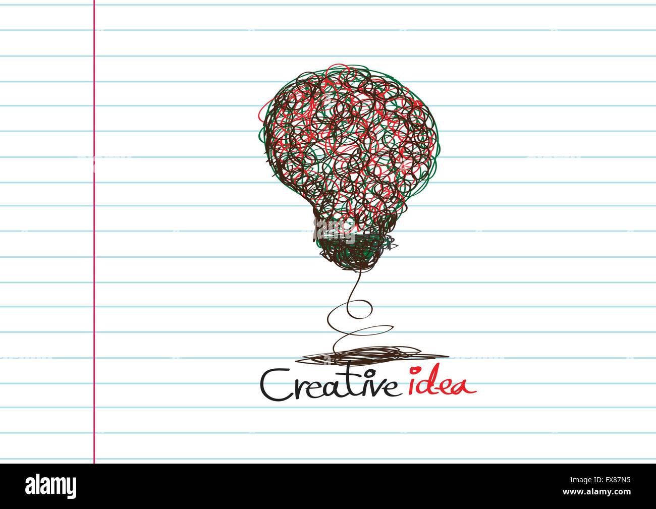 Concept of idea inspired bulb shape Stock Vector Image & Art - Alamy