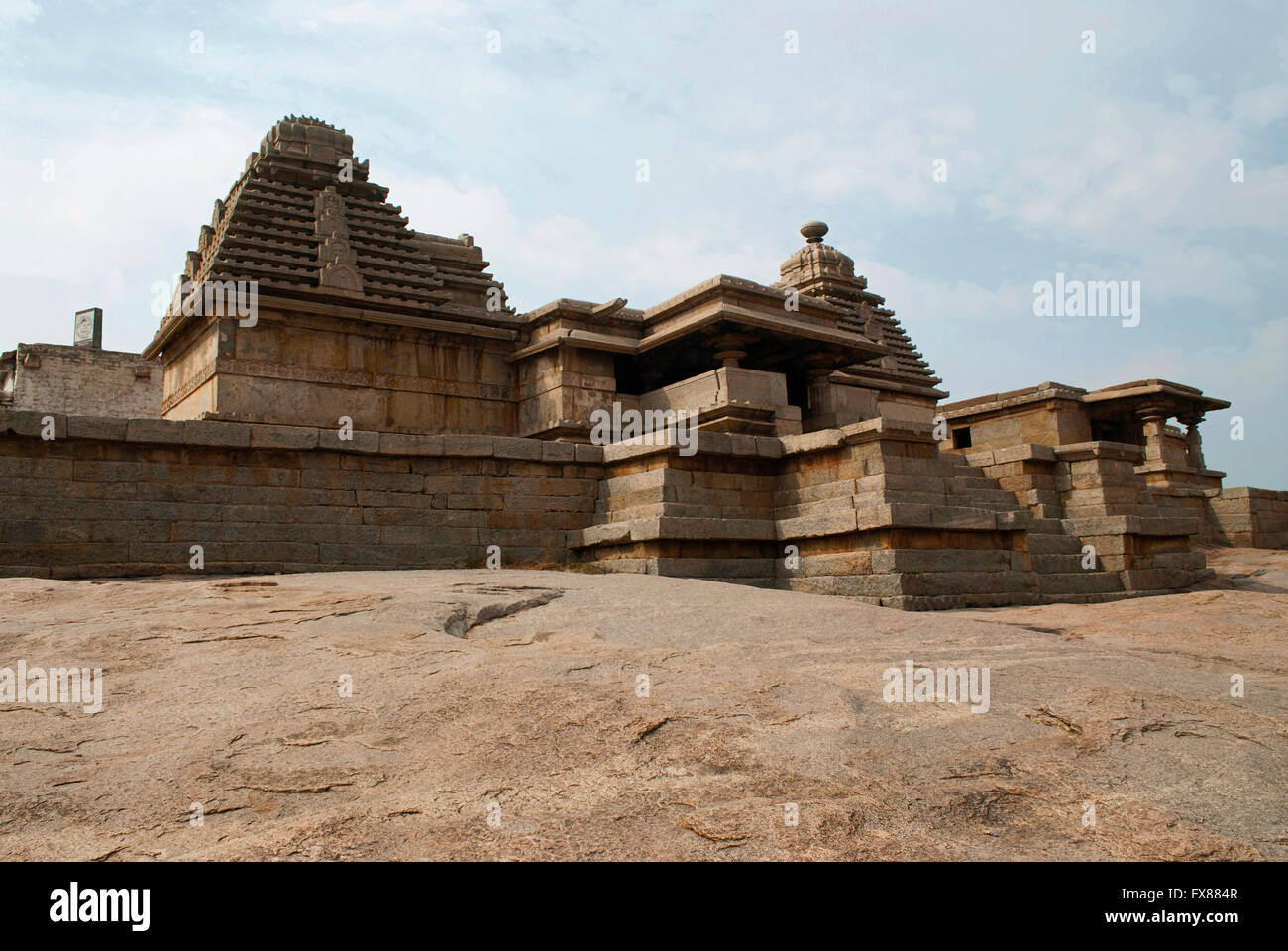 Kampilas's trikutachala temple, Hemakuta Hill, Hampi, Karnataka, India ...