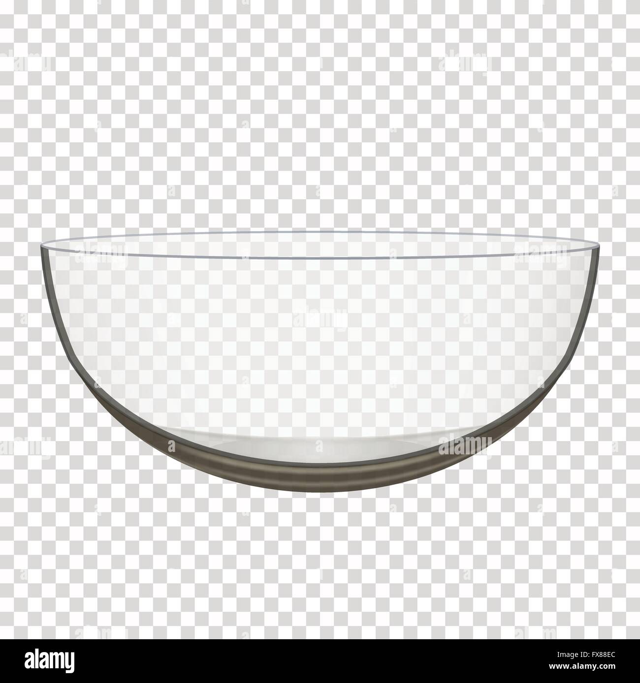 Glass bowl top view Stock Vector Images - Alamy
