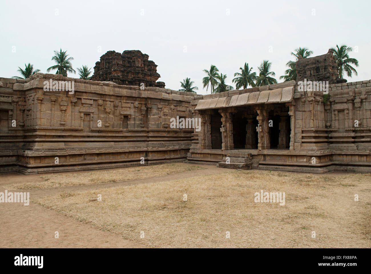 The shrine of Goddess, south-west to main sanctum of Achyuta Raya ...