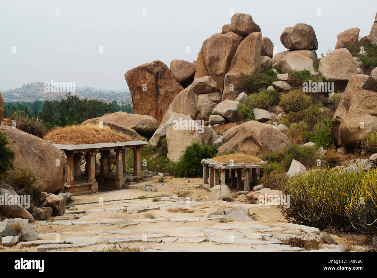 A gateway leading to the Achyuta Raya temple. The eastern end of the ...