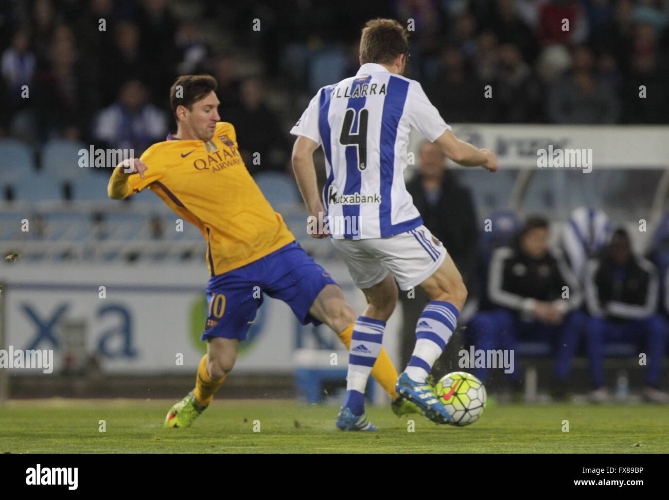 Lionel messi barcelona in action hi-res stock photography and images ...