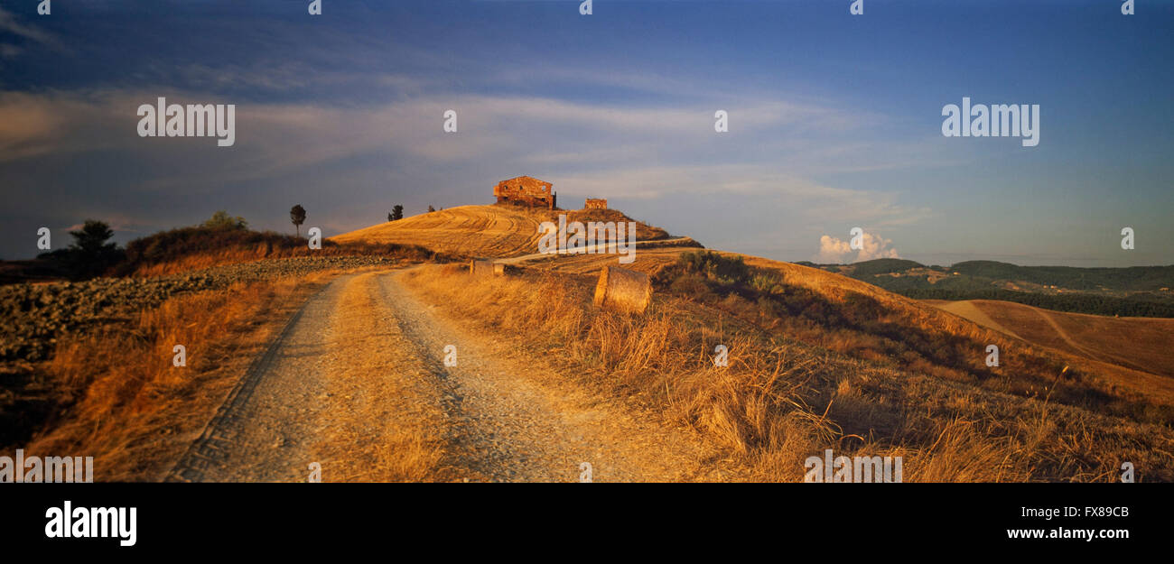 Panoramic landscape at Ghizzano in the Alta Valdera parkland in Pisa ...