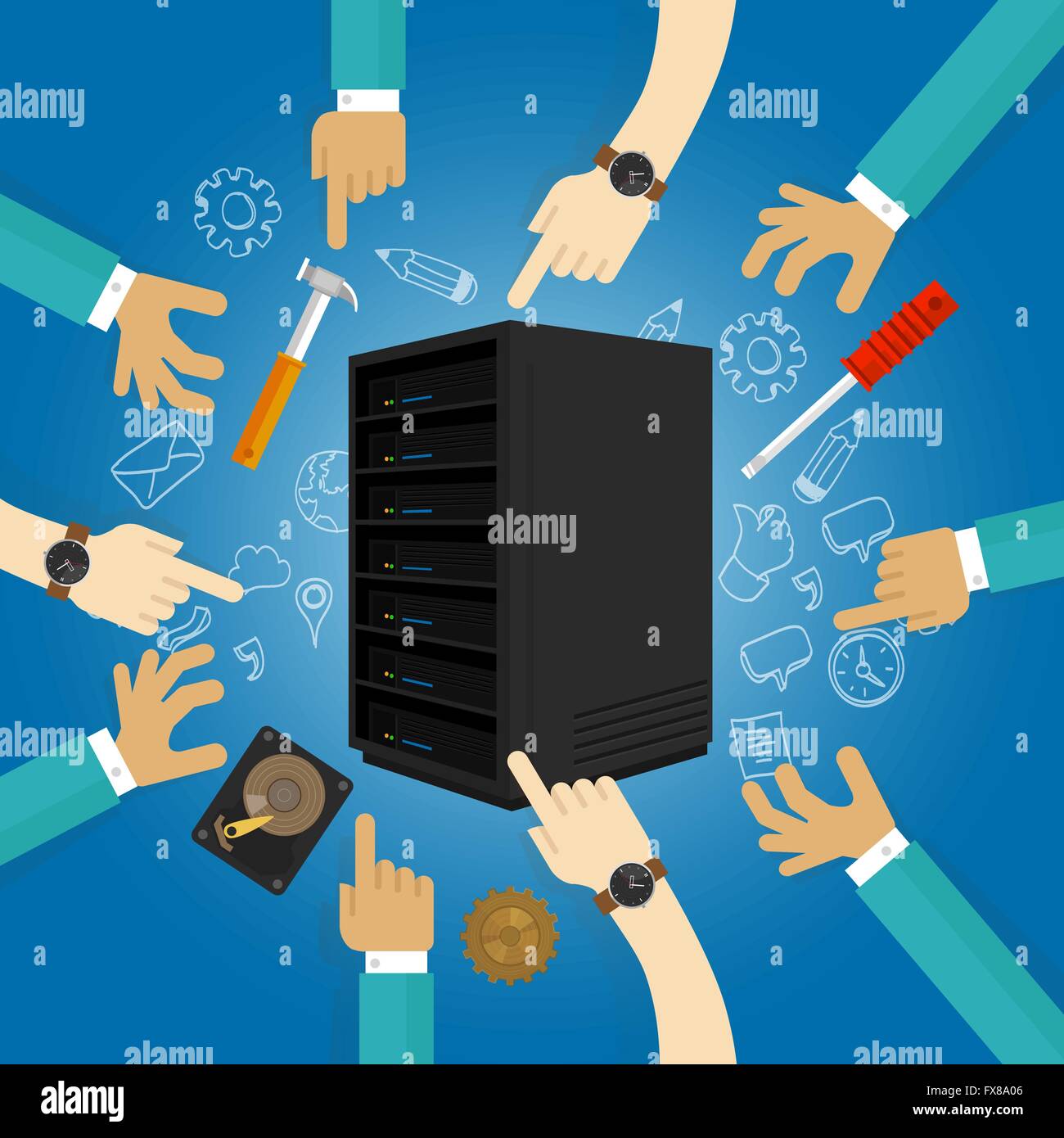 server maintenance fixing hardware troubleshooting preventive planed ...