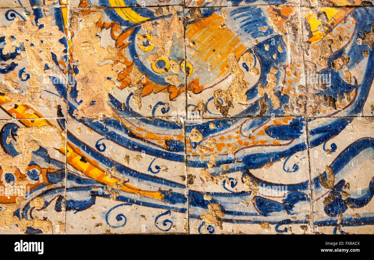 Seville real alcazar tiles hi-res stock photography and images - Alamy