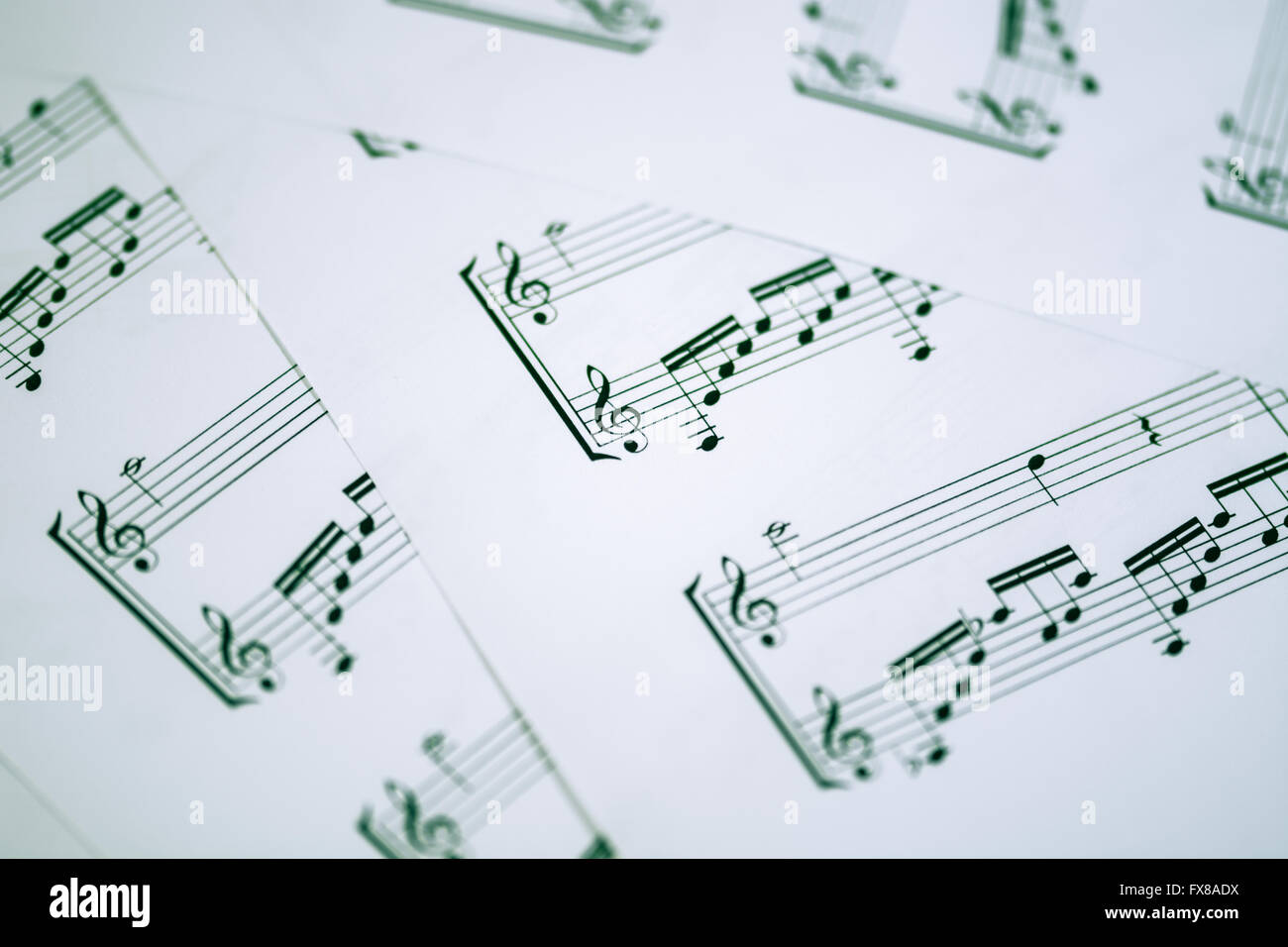 music score background Stock Photo - Alamy