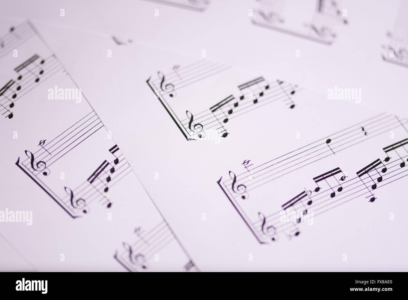 music score background Stock Photo - Alamy