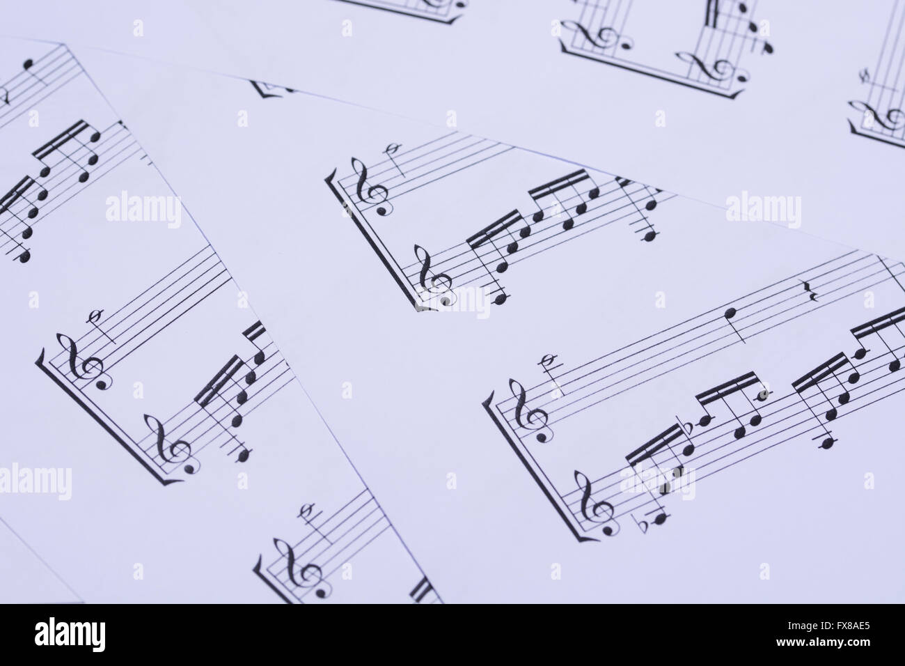 music score background Stock Photo - Alamy