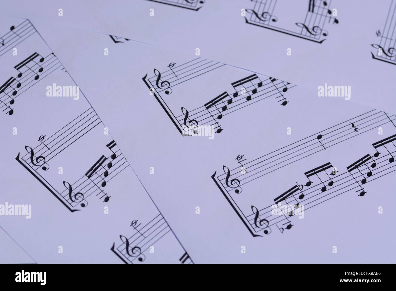 music score background Stock Photo - Alamy