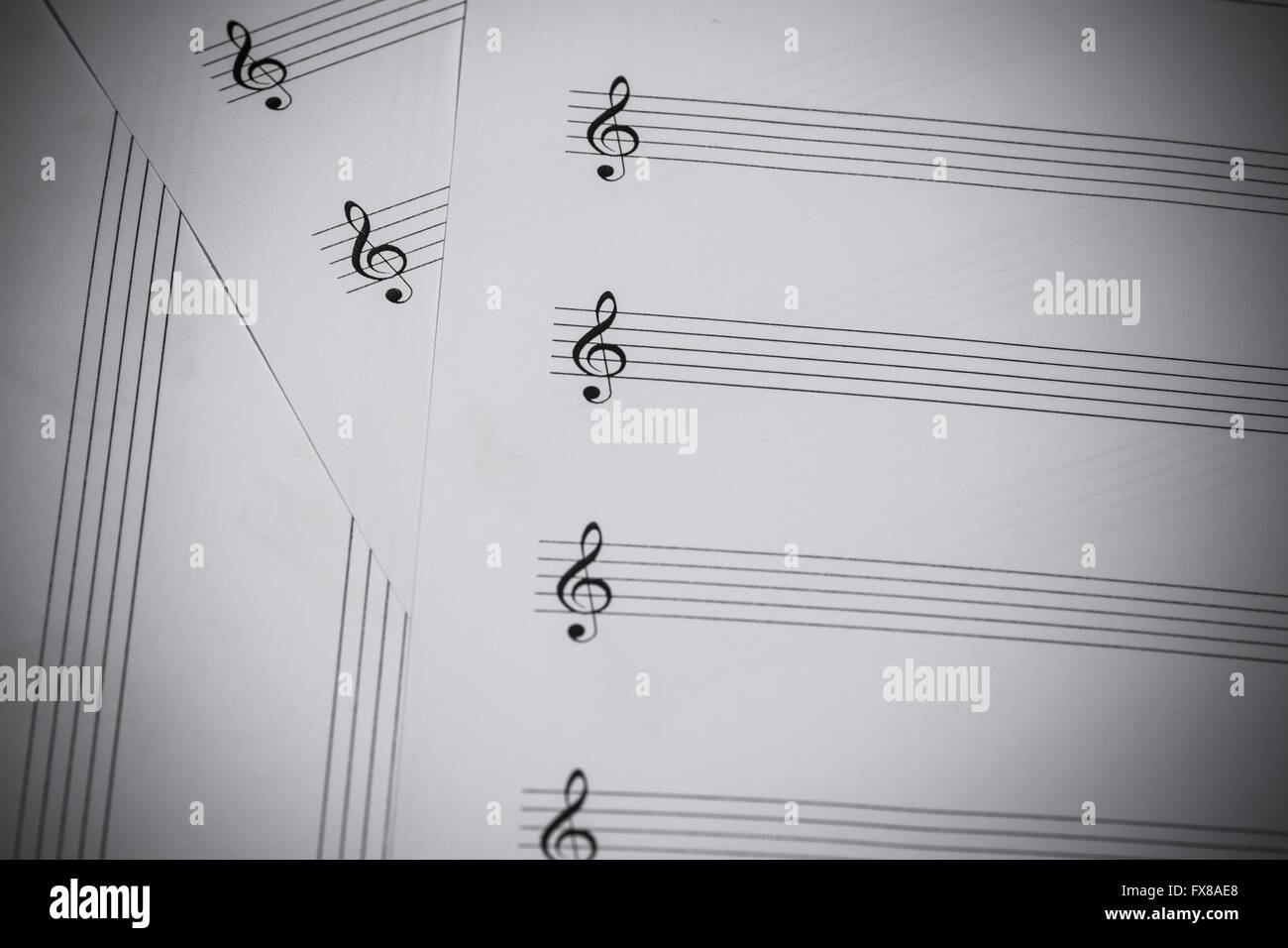 music score background Stock Photo - Alamy