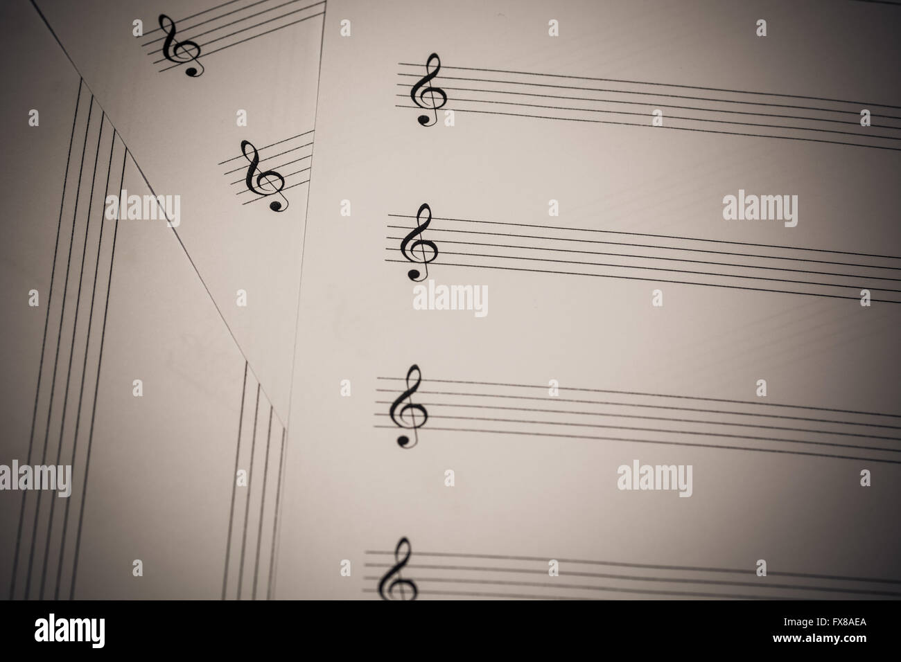 music score background Stock Photo - Alamy