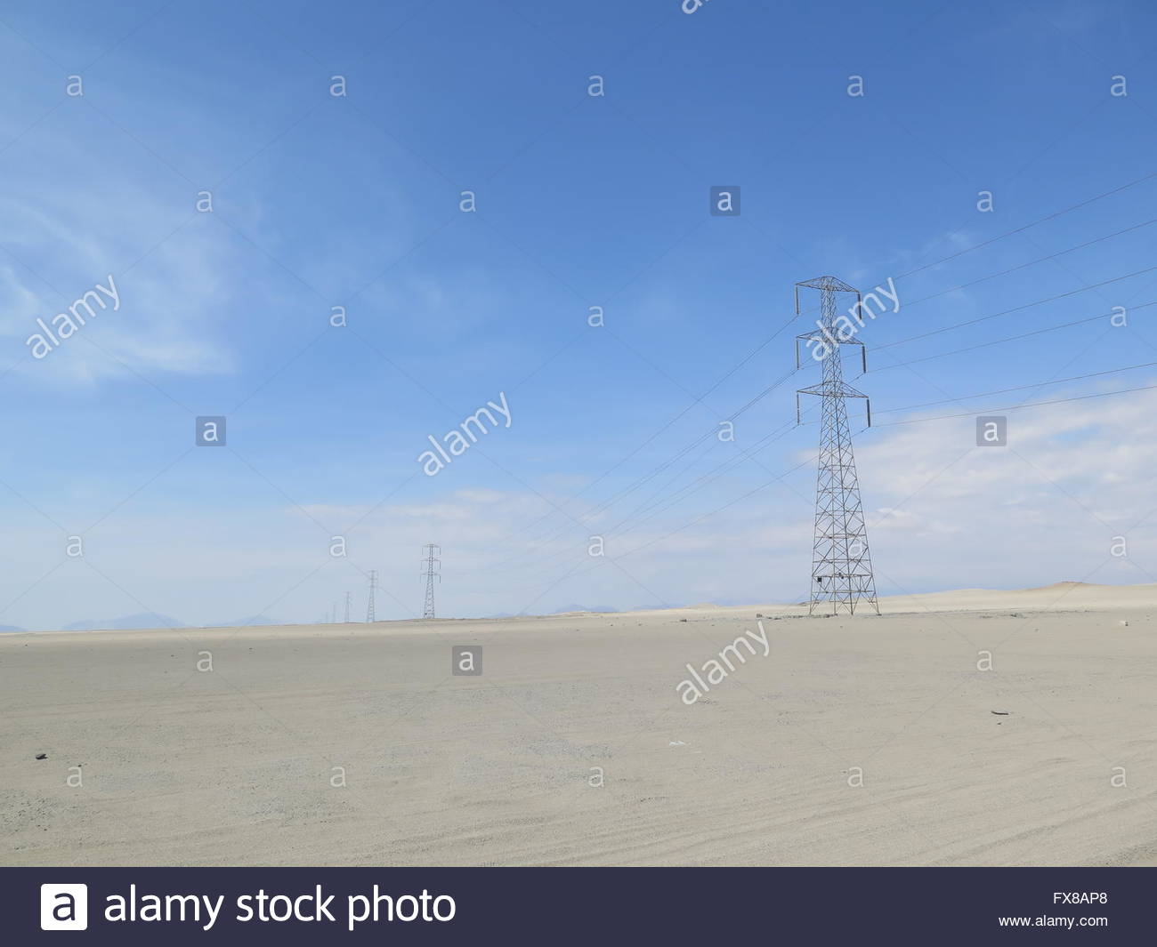 Power Lines In Desert Stock Photos & Power Lines In Desert Stock Images ...