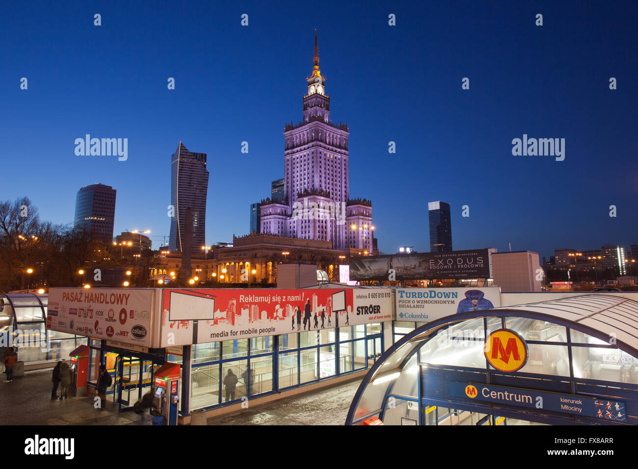 Poland centrum palace culture science hi-res stock photography and ...