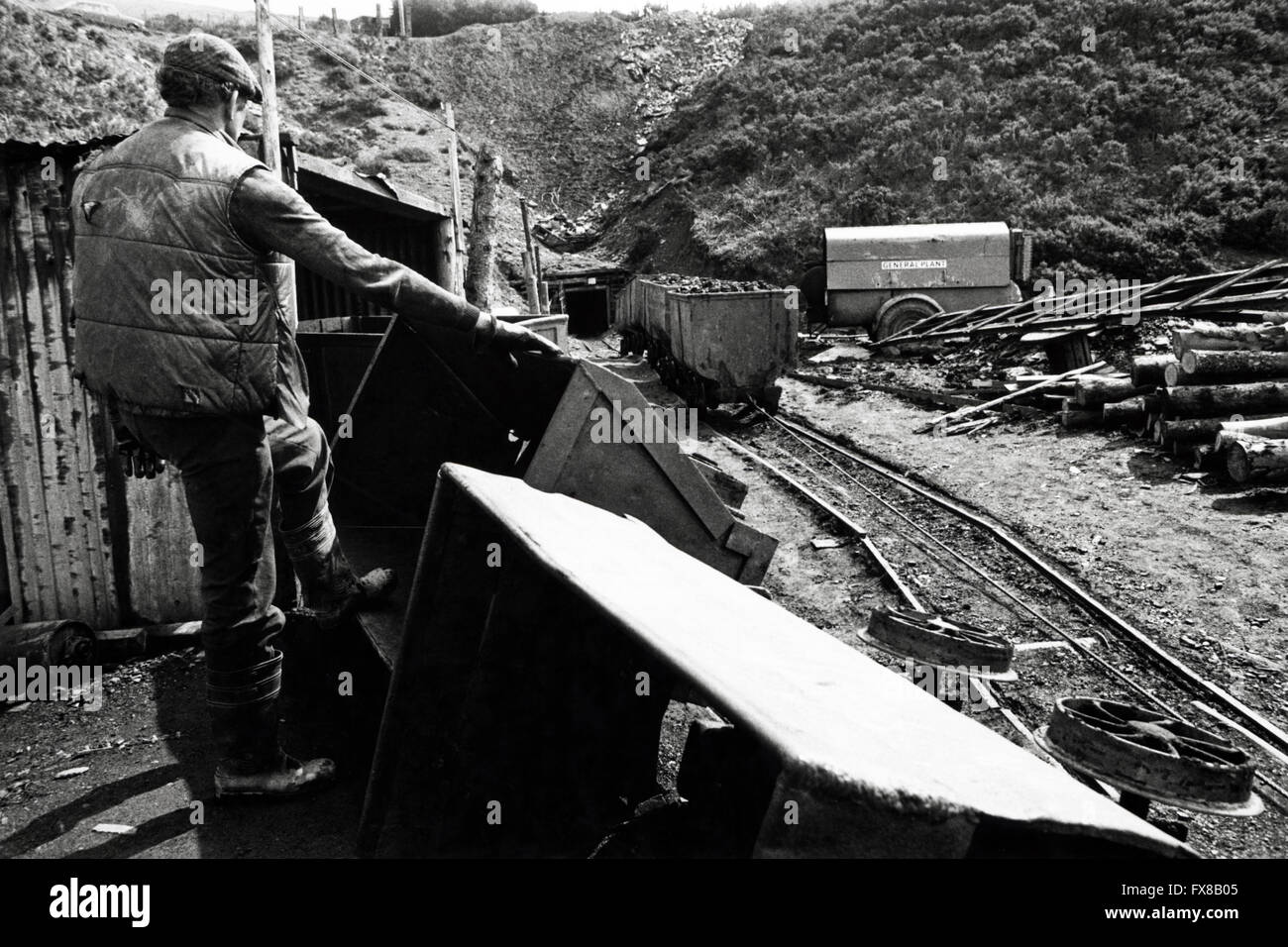 Archive image from 1980s. Blaencuffin Small Mine near Pontypool, South ...