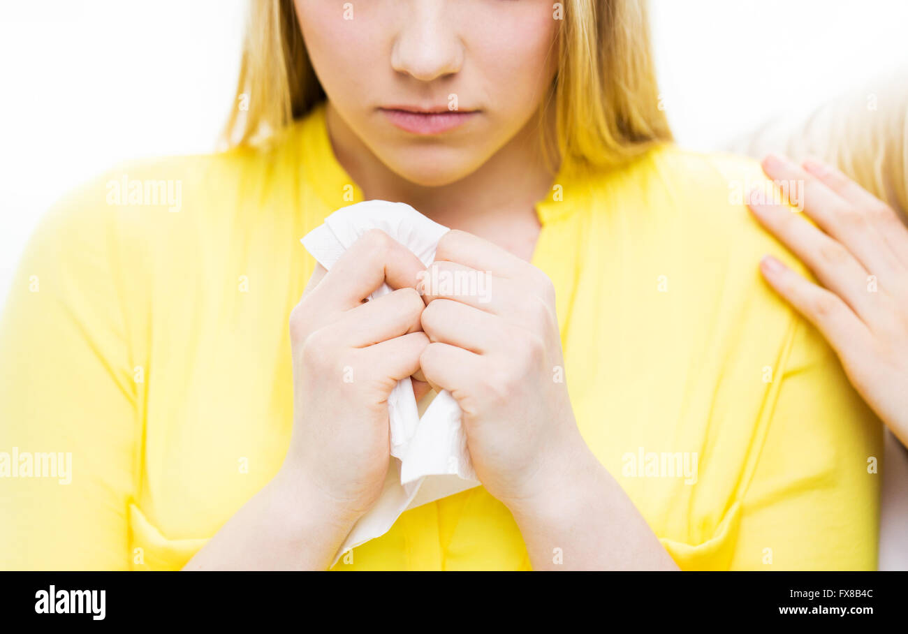 Teen girl crying tears hi-res stock photography and images - Alamy
