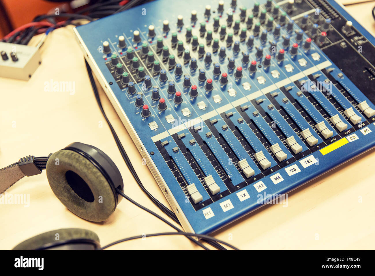 Tv broadcast control panel hi-res stock photography and images - Alamy