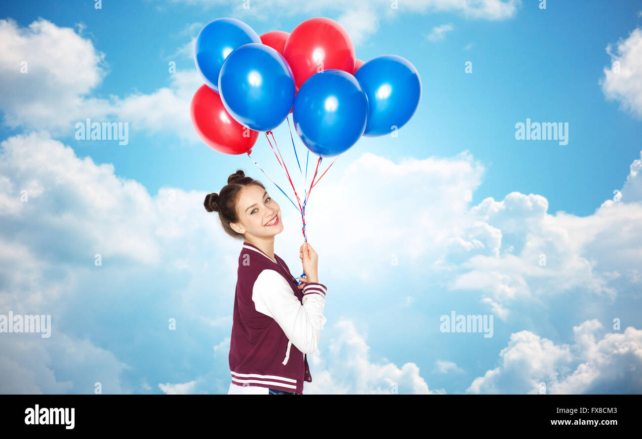 Balloon girl happy holidays hi-res stock photography and images - Alamy